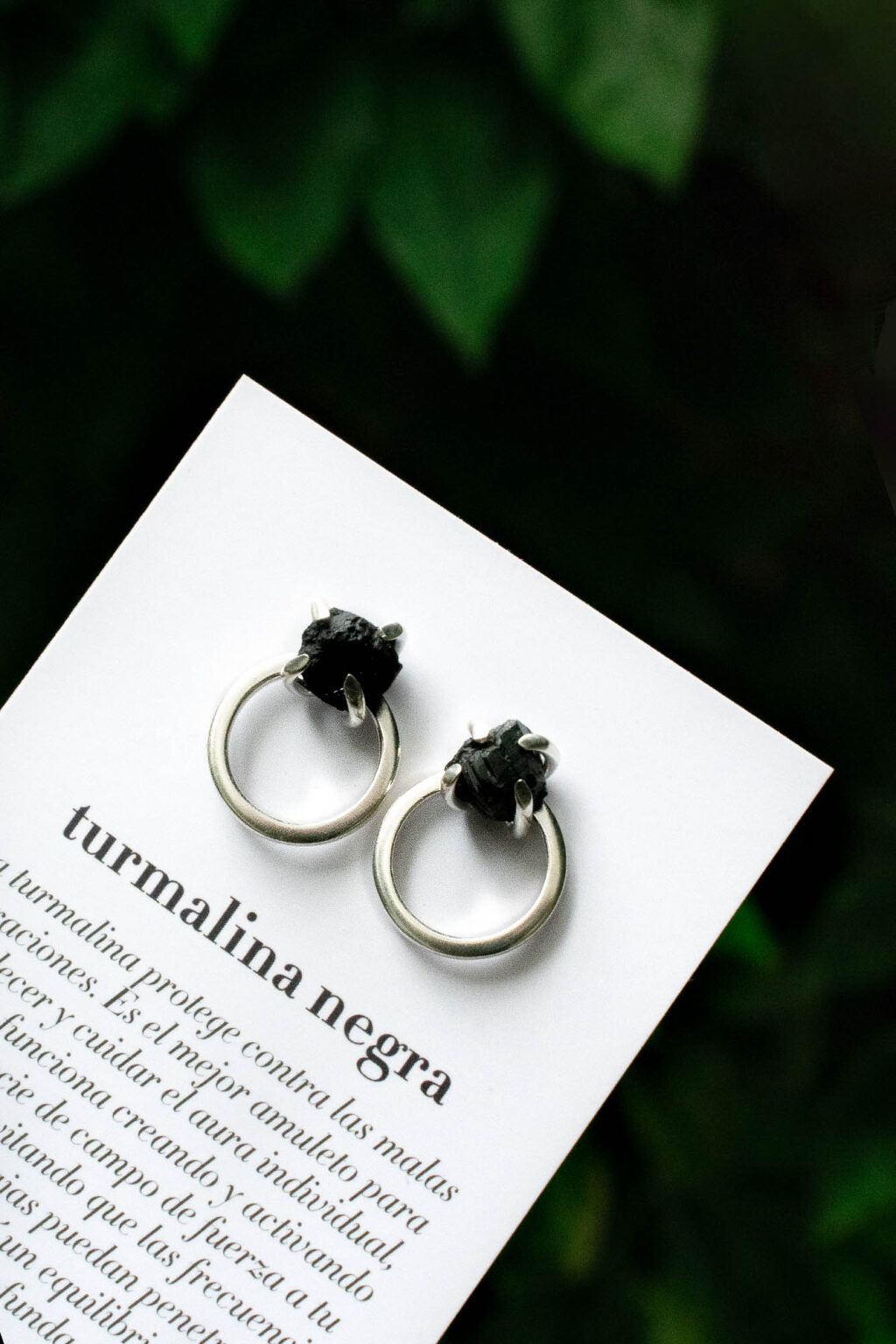 Aretes Quora turmalina negra - E Q U I N O X